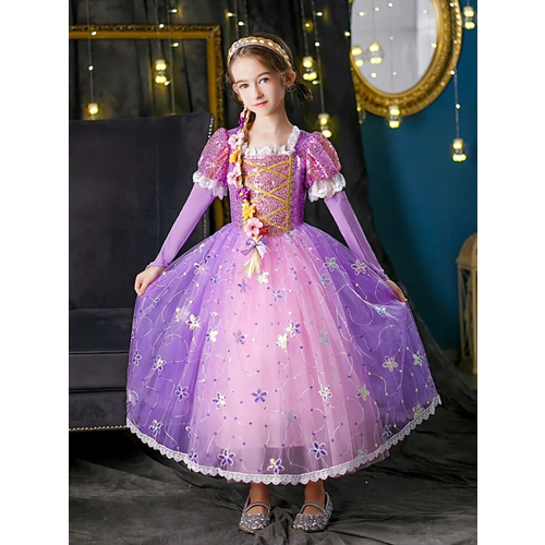 Платье ROYAL FELLE, размер 100, розовый, фиолетовый