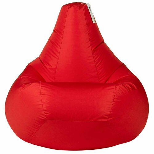Кресло-мешок Груша Оксфорд красный 120х80 размер XXL, Чудо Кресло, ручка, люверс, молния, непромокаемый пуфик мешок для дома, для улицы