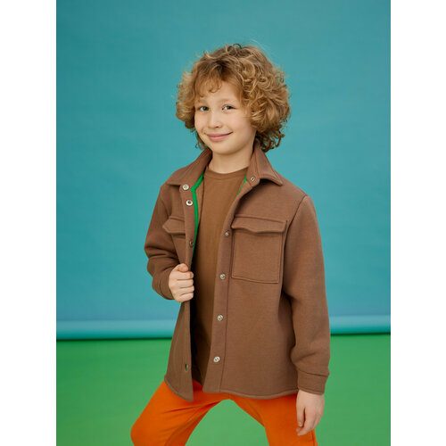 Куртка booms, размер 158, коричневый