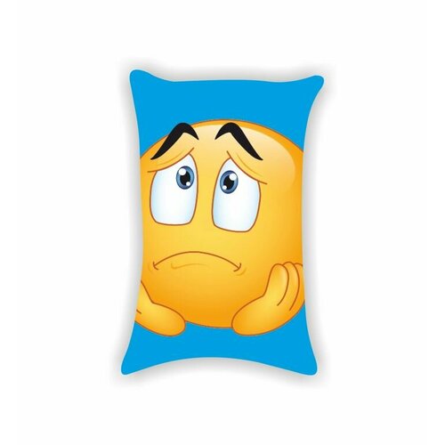 Подушка эмодзи, emoji №2, Картинка с одной стороны