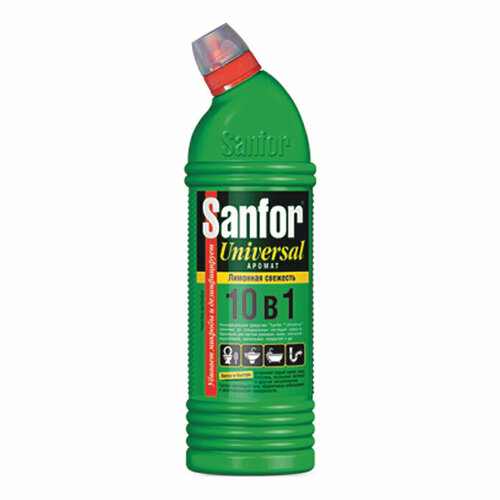 Чистящее средство Sanfor Universal 10 в 1 Лимонная свежесть 750 мл (1 шт)