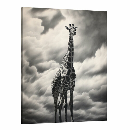 Интерьерная картина 50х70 "Жираф на горизонте"