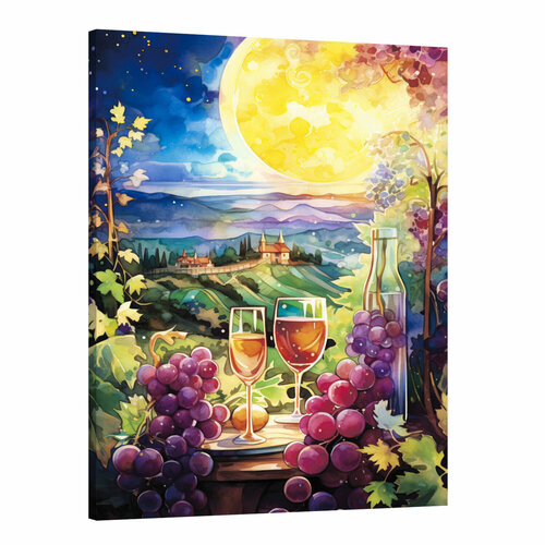 Интерьерная картина 50х70 "Вино мечты"