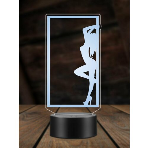 Ночник Танцовщица Пол Дэнс, ночная лампа, 3Д светильник