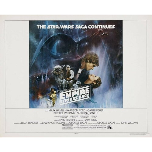 Плакат, постер на холсте Звездные войны: Эпизод 5-Империя наносит ответный удар (Star Wars: Episode V-The Empire Strikes Back, 19. Размер 21 х 30 см