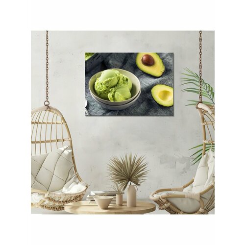 Картина на холсте с подрамником Мороженое и авокадо 60х80