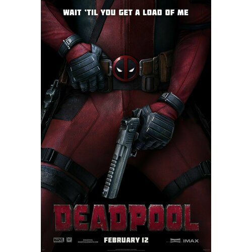 Плакат, постер на холсте Дэдпул (Deadpool, 2016г). Размер 21 на 30 см