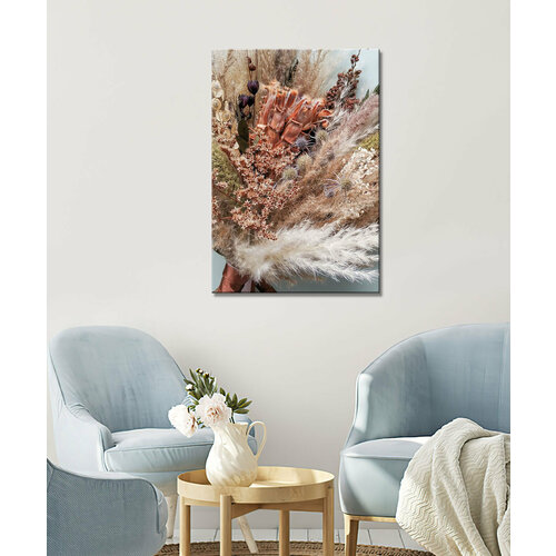 Картина/Картина на холсте для интерьера/Картина на стену/Картина для кухни/ - Сухоцветы (5) 50х70