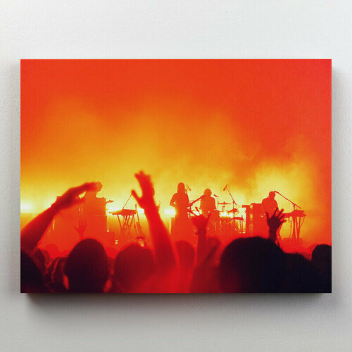 Интерьерная картина на холсте "Рок концерт", размер 60x45 см