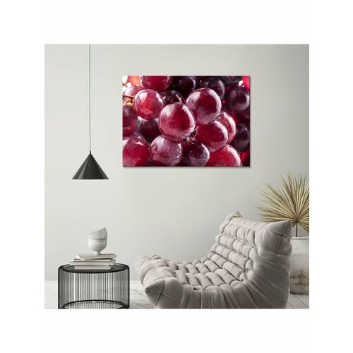 Картина на холсте с подрамником Аппетитный виноград 60х80