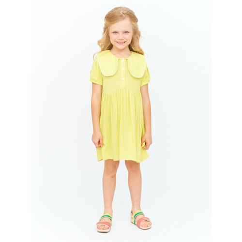 Школьное платье Prime Baby, размер 98-104, желтый
