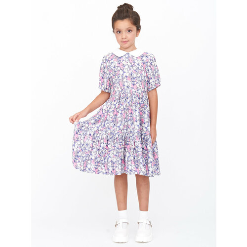 Школьное платье Prime Baby, размер 104-110, фиолетовый