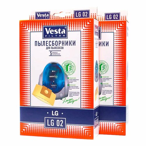Мешки бумажные для пылесоса Vesta filter Lg022 10 шт