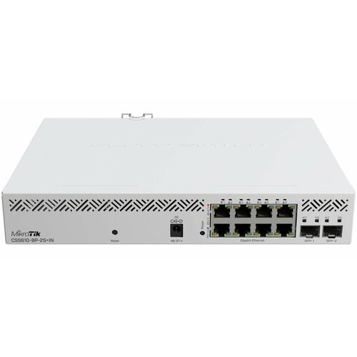 Коммутатор Mikrotik CSS610-8P-2S+IN