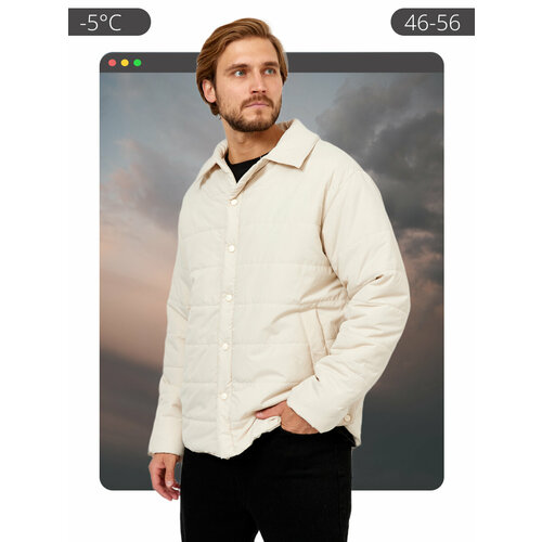 Куртка-рубашка MowGear, размер 50, бежевый