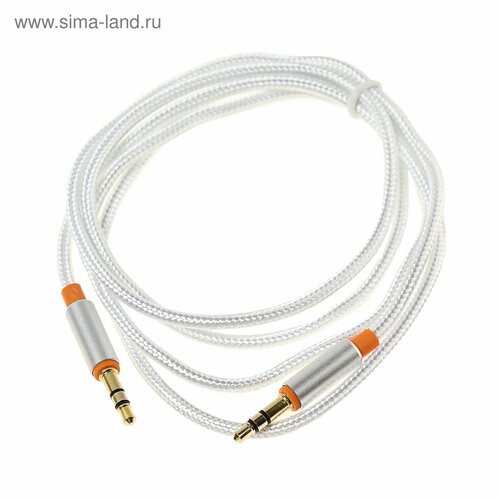 Кабель аудио AUX Defender JACK01-03, Jack 3.5 мм(m)-Jack 3.5 мм(m), 1.2 м, белый