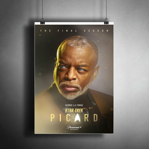 Постер плакат для интерьера "Сериал: Звёздный путь: Пикар. Star Trek: Picard" / Декор дома, офиса, комнаты, квартиры, детской A3 (297 x 420 мм)