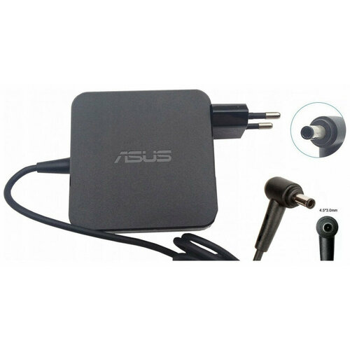 Зарядное устройство для ноутбука Asus PU500V, 19V - 3.42A, 65 Вт (Штекер: 4.5x3.0мм с иглой) Квадратный