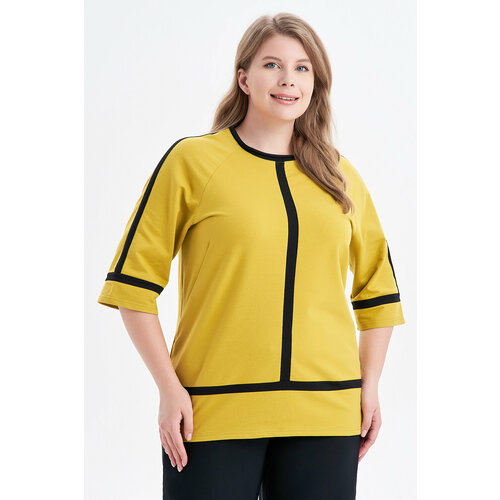 Блуза Olsi, размер 64, желтый