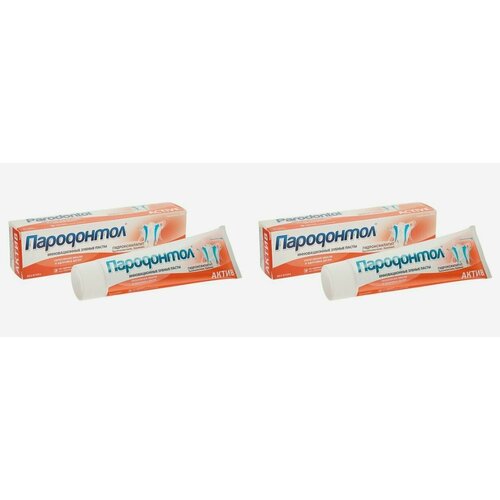 Пародонтол зубная паста Актив 124 гр, 2 шт
