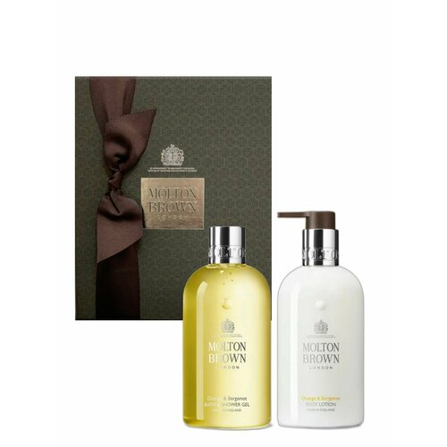 Подарок маме, бабушке, коллеге, девушке, женщине подружке Molton Brown подарочный набор Orange Bergamot Bath & Shower Gel & Body Lotion