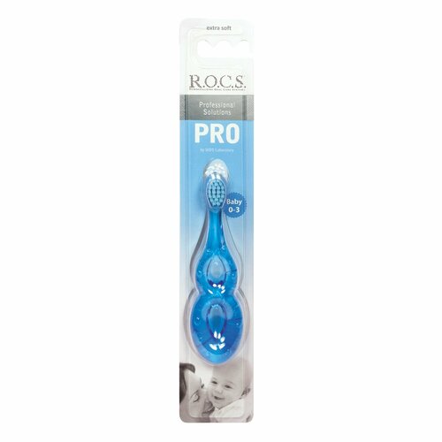 Набор из 3 штук Зубная щётка ROCS Baby для детей от 0 до 3 лет