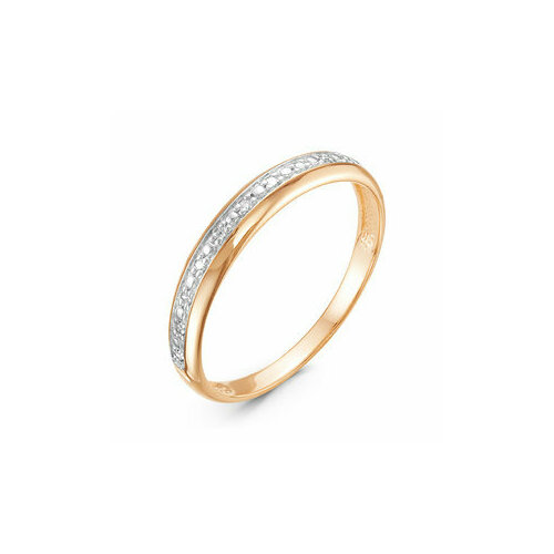Кольцо Diamant online, золото, 585 проба, бриллиант, размер 15.5