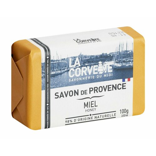 Туалетное мыло c ароматом меда La Corvette Savon de Provence Miel