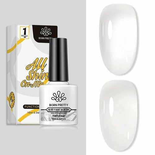 Born Pretty, Универсальный гель 56913-01 10-in-1 Nail Glue, 10 мл