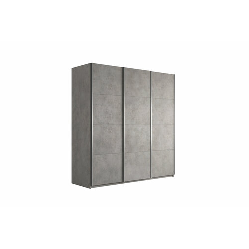 Шкаф-купе Е1 Прайм широкий бетон 240x57x230 см