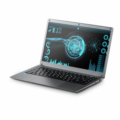 Ноутбук Azerty AZ-1406-256 (14" 1366x768, Intel Celeron N3350, 6Gb, SSD 256Gb) серый металик / 1366x768