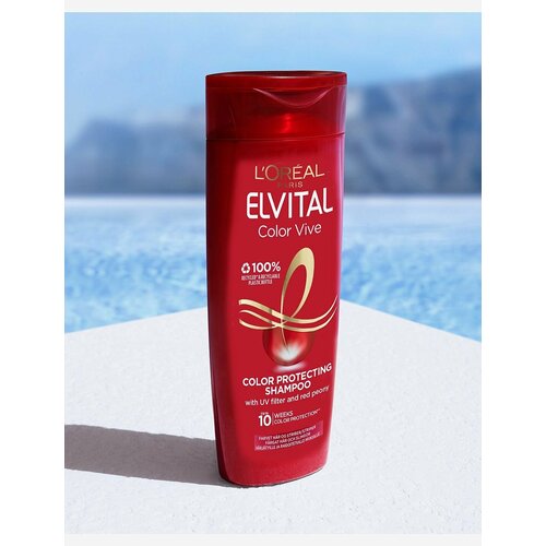 Шампунь Loreal Paris Elvital Color Vive для окрашенных и мелированных волос с УФ-фильтром и экстрактом красного пиона 250 мл (из Финляндии)