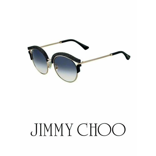 Солнцезащитные очки Jimmy Choo, золотой, синий