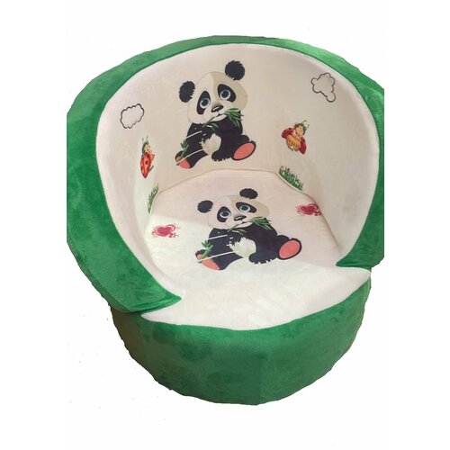 Бескаркасное мягкое детское кресло "Панда"