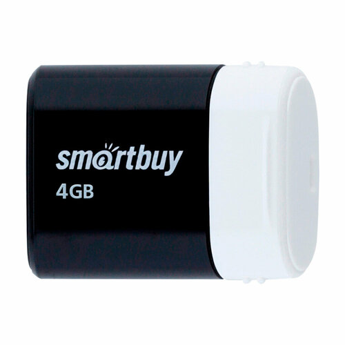 Флеш-накопитель USB 2.0 Smartbuy 4GB LARA (SB4GBLara-K), черный