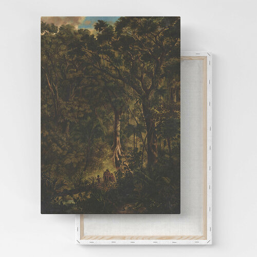 Картина на холсте, репродукция / Йоганн Мориц Ругендас - Brazilian Forest / Размер 30 x 40 см