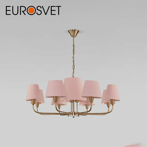 Люстра / Подвесной светильник Eurosvet Milos 60154, 11 ламп, цвет латунь