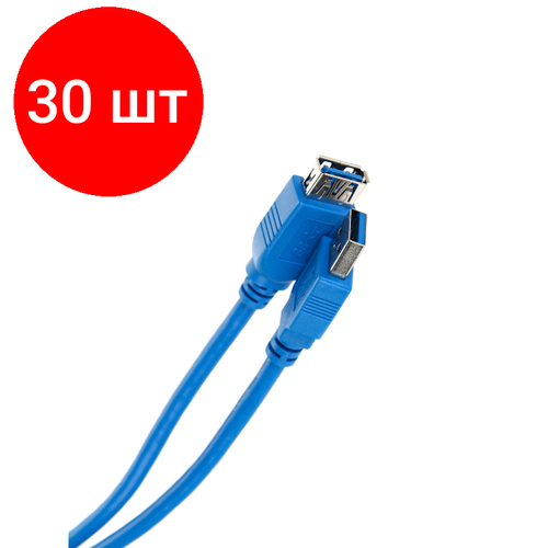 Комплект 30 штук, Кабель USB 3.0 AM/AF, 0.5 м, VCOM, VUS7065-0.5M