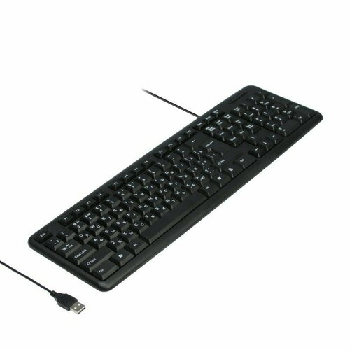 Клавиатура Defender #1 HB-420 RU, проводная, мембранная, 107 клавиш, USB, 1.5 м, черная (комплект из 3 шт)