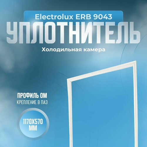 Уплотнитель для холодильника Electrolux (Электролюкс) ERB 9043. (Холодильная камера), Размер - 1170х570 мм. ОМ