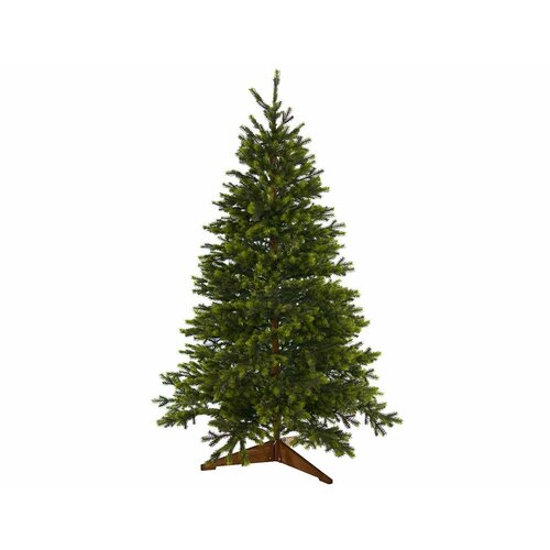 Искусственная ель тренте на деревянной подставке, зелёная, хвоя 100% литая, 180 см, A Perfect Christmas 31WTRE180