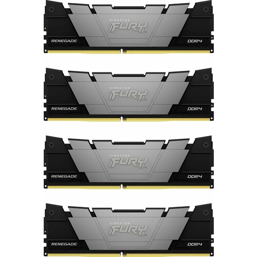 Оперативная память 64Gb DDR4 3200MHz Kingston Fury Renegade (4x16Gb KIT) (KF432C16RB12K4/64)