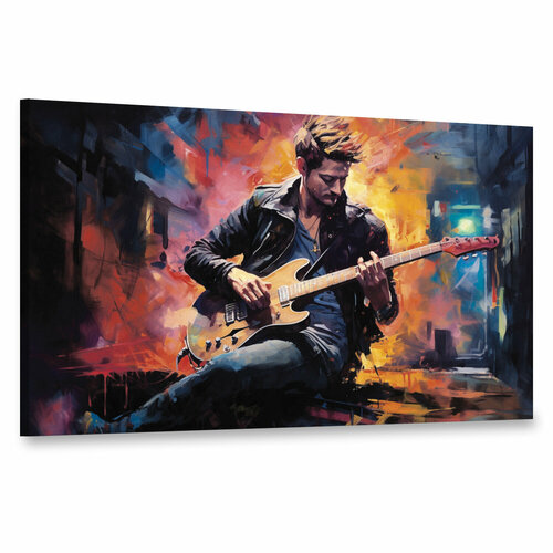 Интерьерная картина 100х60 "Гитарист"