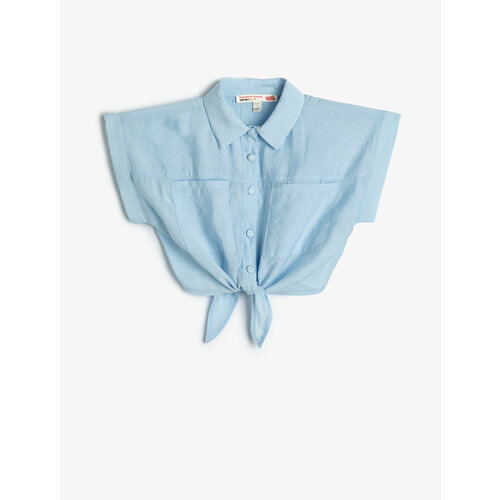 Рубашка KOTON, размер 5-6 лет, синий