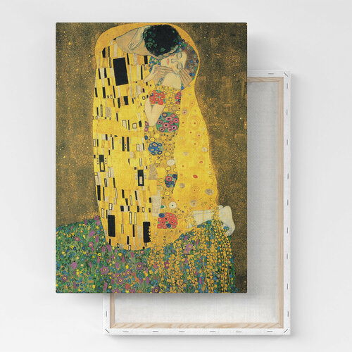 Картина на холсте, репродукция / Gustav Klimt - Густав Климт - Поцелуй / Размер 30 x 40 см