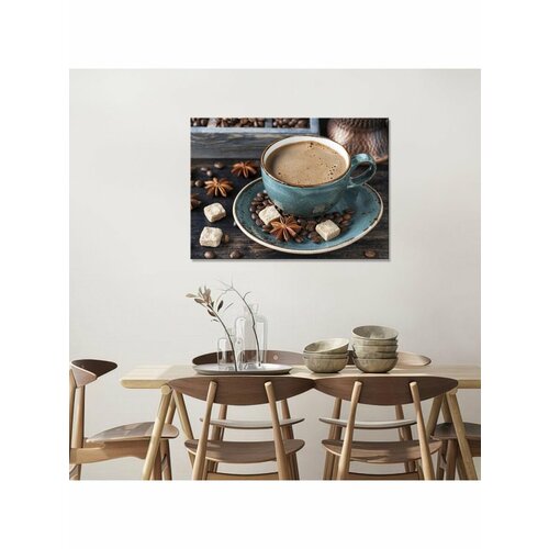Картина на холсте с подрамником Ароматный кофе1 40х60