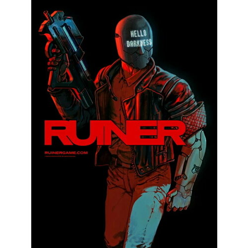 Плакат, постер на бумаге Ruiner/Руинер/игровые/игра/компьютерные герои персонажи. Размер 42 х 60 см