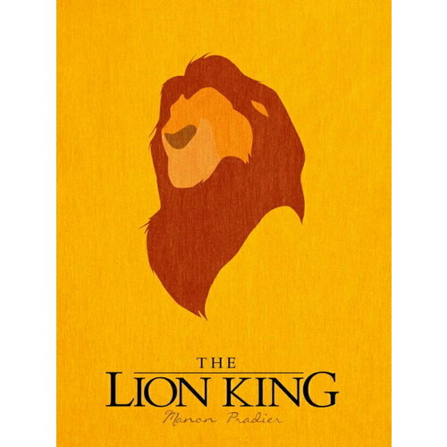 Плакат, постер на холсте Lion King/Король Лев/комиксы/мультфильмы. Размер 30 х 42 см