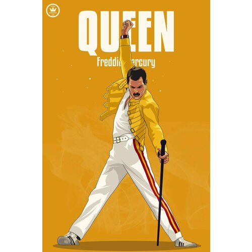 Плакат, постер на бумаге Queen. Размер 60 х 84 см