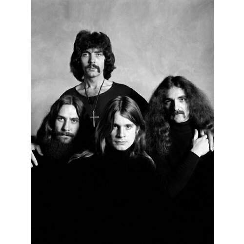 Плакат, постер на холсте Black Sabbath/музыкальные/поп исполнитель/артист/поп-звезда/группа. Размер 21 на 30 см
